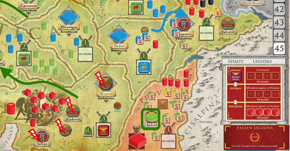 Falling Sky: Playing The Reconquest of Gaul (53 BC) Scenario – InsideGMT